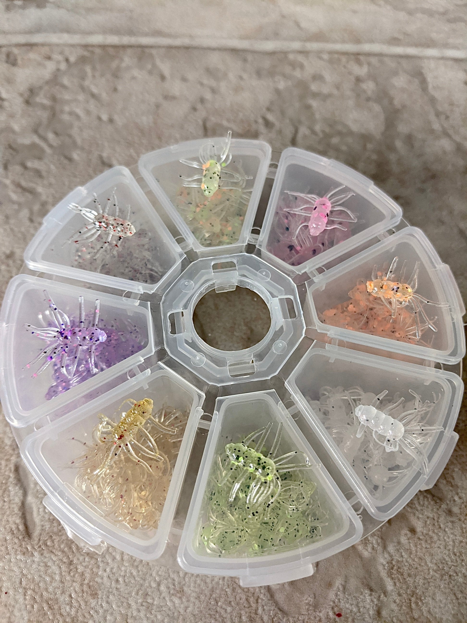 Ice Bug Plastic Glow Bait Kit .75" | ADK Custom Jigs